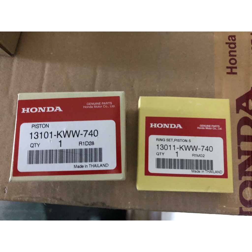 Honda Genuine Piston and Piston Ring Std for Wave 110 Alpha and Wave ...