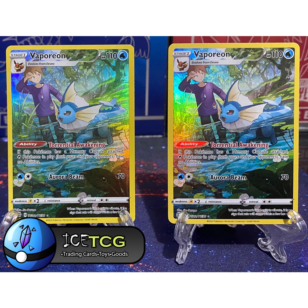 Vaporeon - TG02/TG30 - Holo Rare - Pokemon Trading Card Singles ...