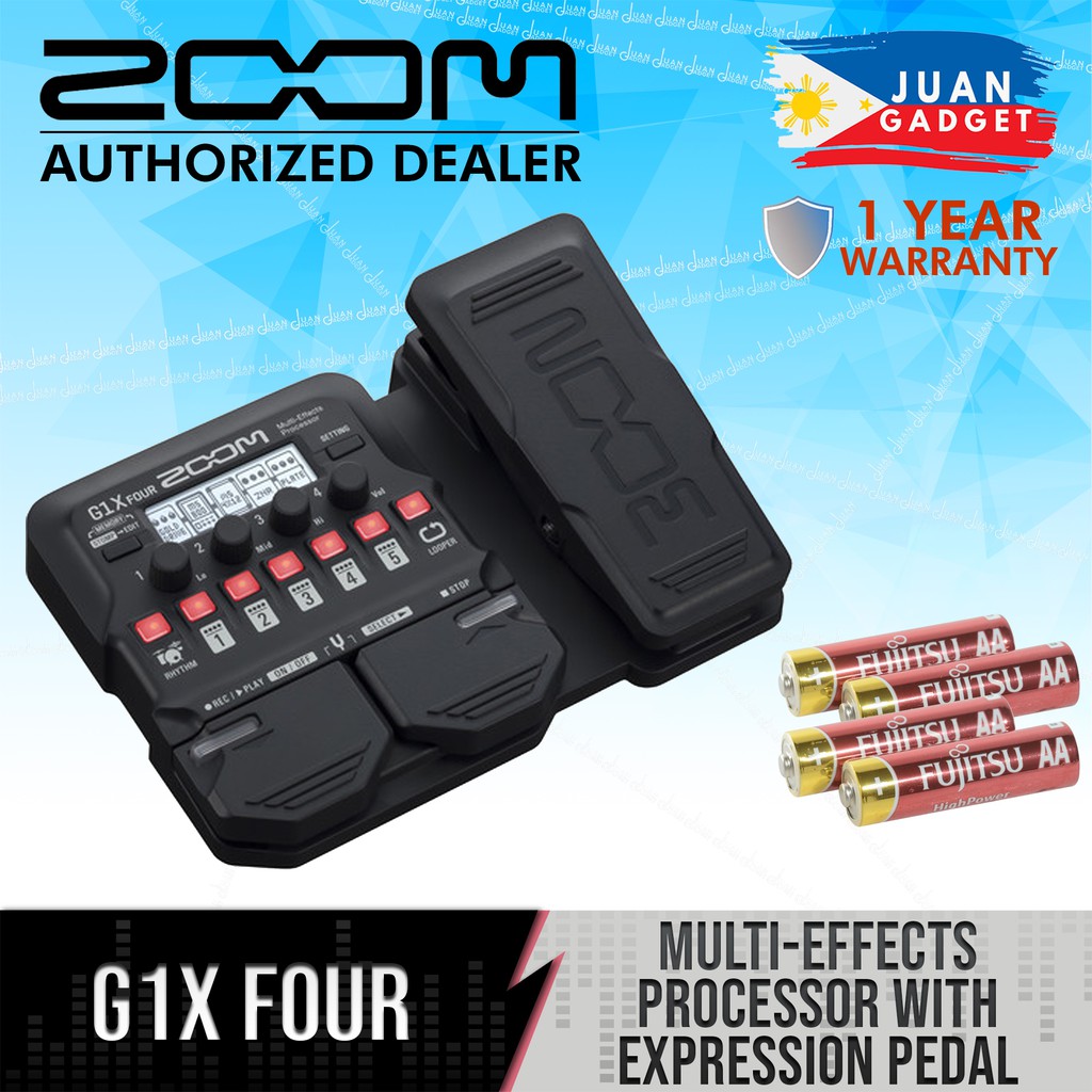 Zoom G1X Four Guitar Effects Processor with Built-In Expression Pedal ...