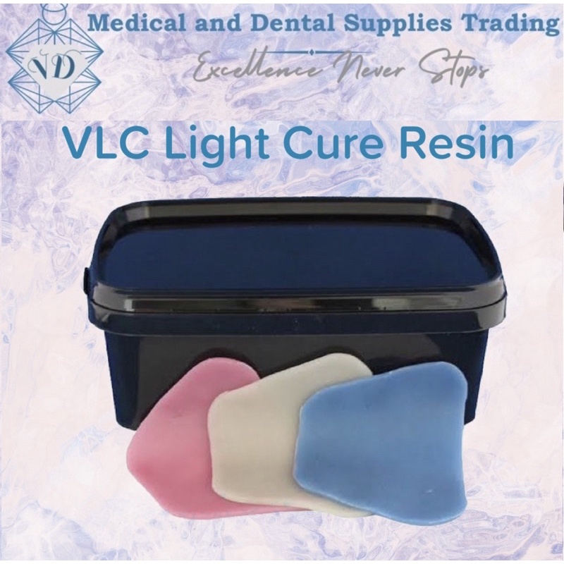 VLC Light Cure Resin (Pink, Blue & White) | Shopee Philippines