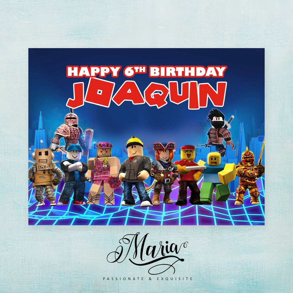 Roblox Theme Personalized Birthday Banner | Shopee Philippines