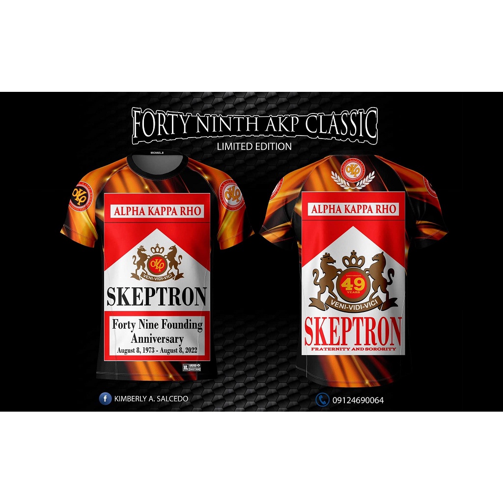 49th ANNIVERSARY Alpha Kappa Rho International Custom Full Sublimation ...