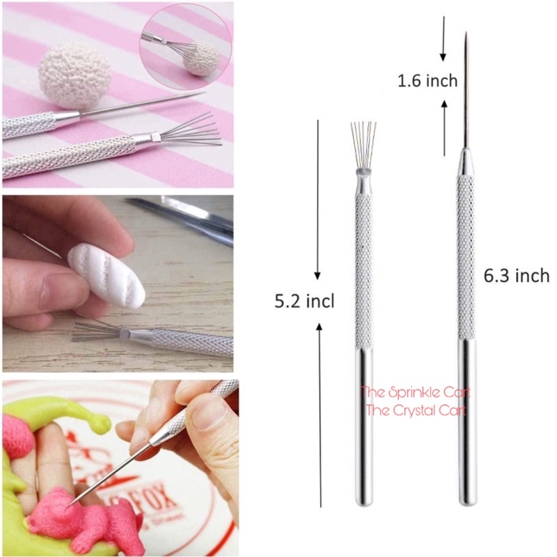 7-pin Feather Wire Texture Tool Modelling Sculpture Tool Fondant ...