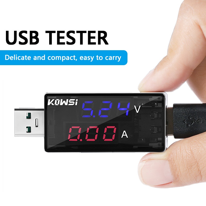 USB Current Voltage Tester 6.5A 4-30V Current Voltage Charging Detector ...