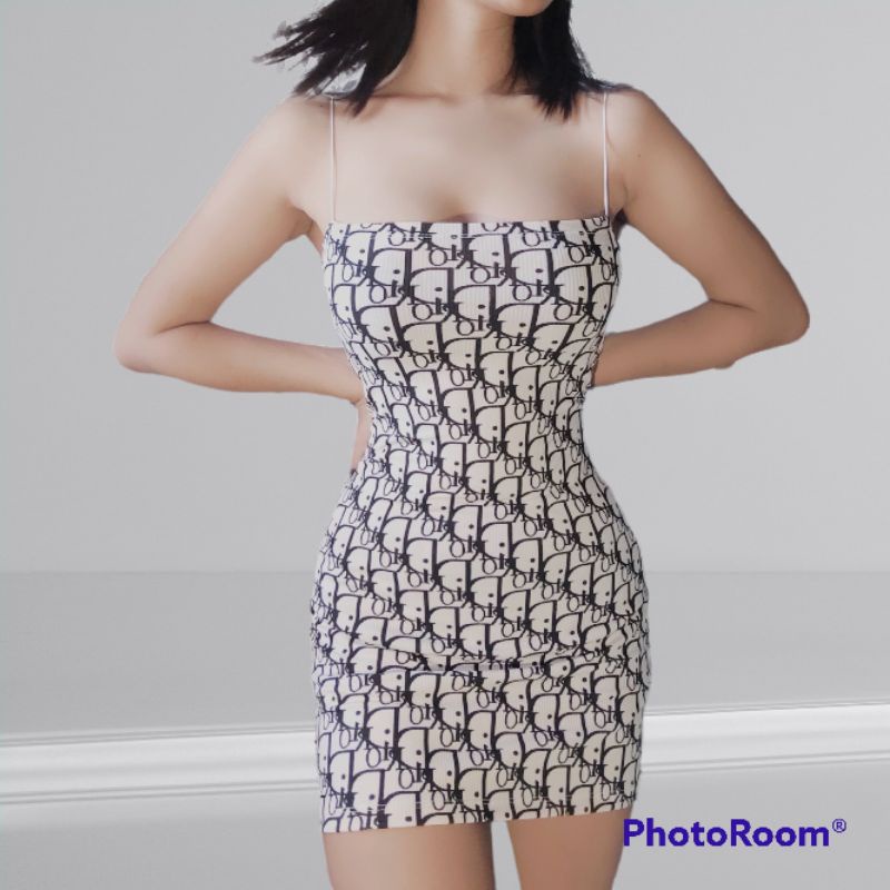 body con dress string straps | Shopee Philippines