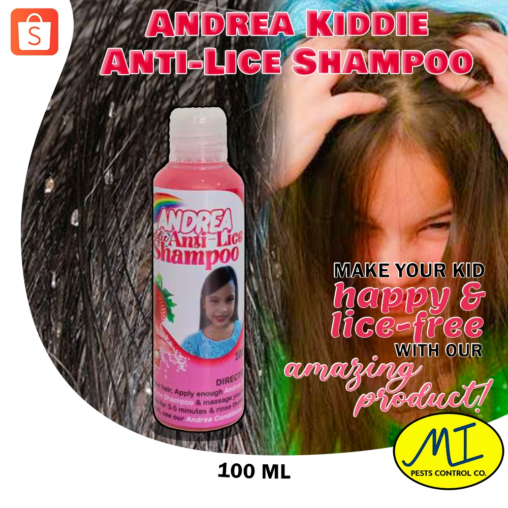 100 ML Andrea Kiddie Anti-Lice Shampoo / Pamatay Kuto | Shopee Philippines