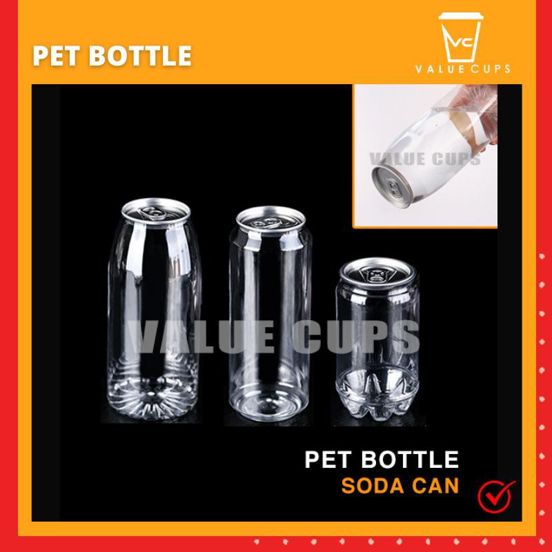 Pet Plastic Sealable Bottle - Soda Pop Can 330ml 100pcs (VC) | Shopee ...