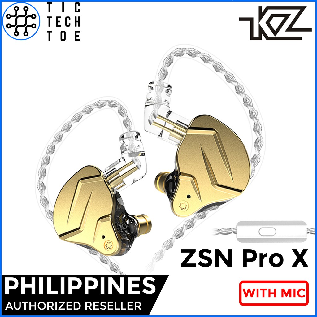 KZ ZSN Pro X Hybrid Dual Driver Earphones with Mic | Shopee Philippines