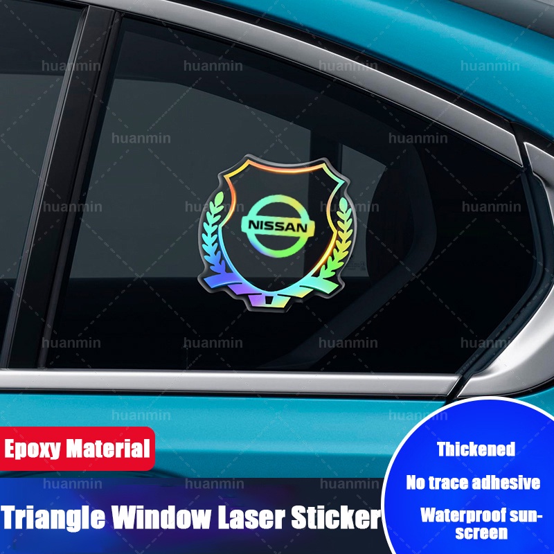 Reflective Sticker For Nissan Car Colorful Laser Stickers Triangle ...