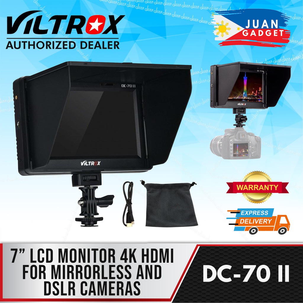 Viltrox DC-70 II 7 inch Field Minitor 4k HDMI AV Input Monitor for ...