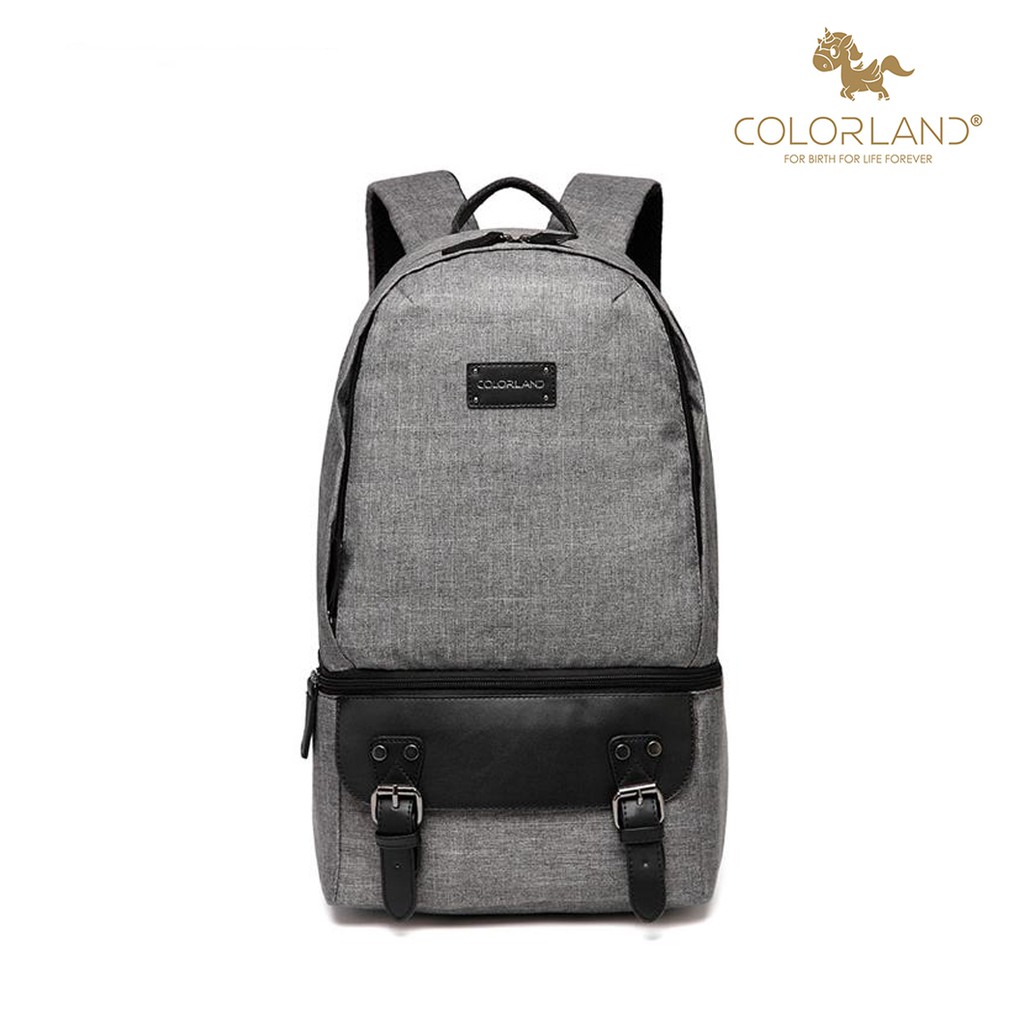Colorland Baby Diaper Mummy Backpack (Heather Grey) | Shopee Philippines