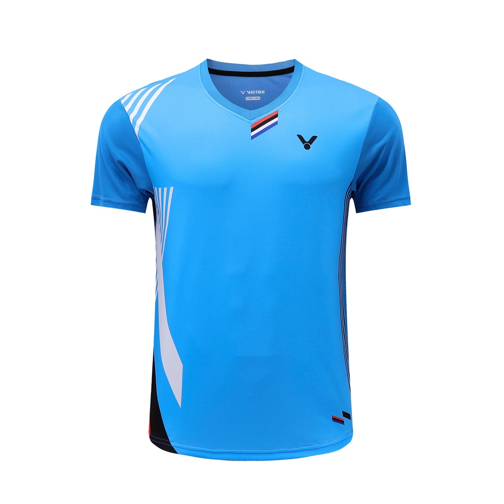2021 victory short sleeved badminton jacket sportswear men's and women ...