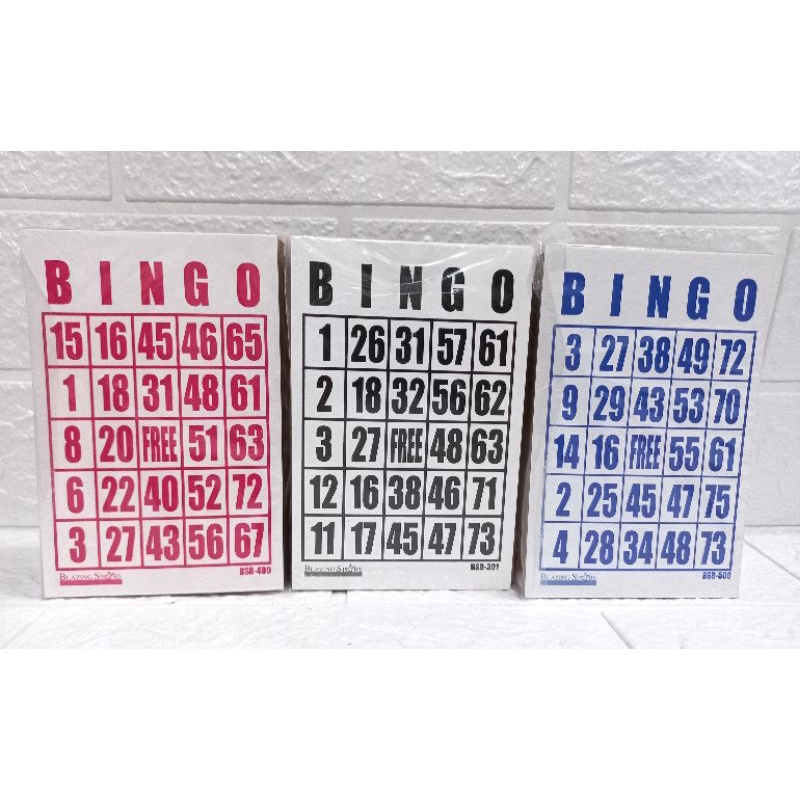 Blazing Stars Bingo Cards 100 Sheets | Shopee Philippines