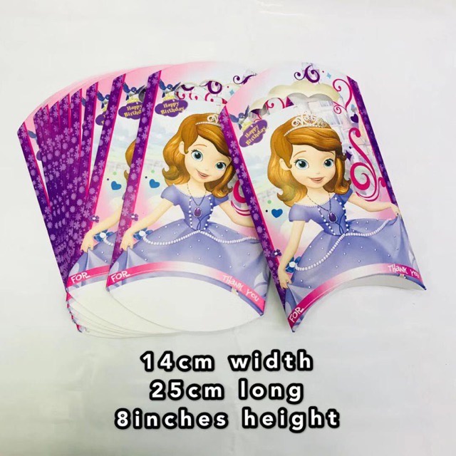 Sofia the First Paper Lootbag by 10 pieces (14x25cm) - Ivypartyneeds ...