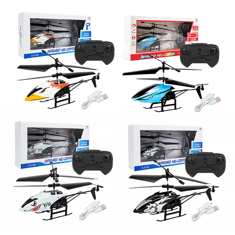 Mini RC Drone Helicopter Infrared Induction 2 Channel Electronic Funny ...
