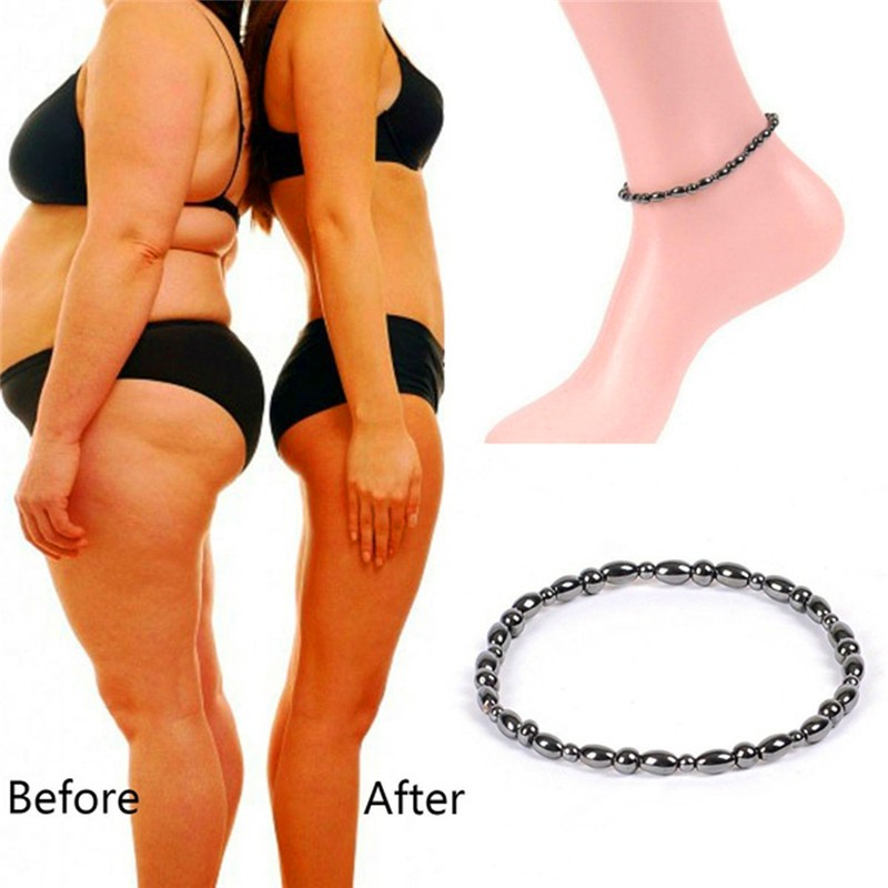 CG Unisex Magnetic Black Stone Weight Loss Anklets Shopee Philippines