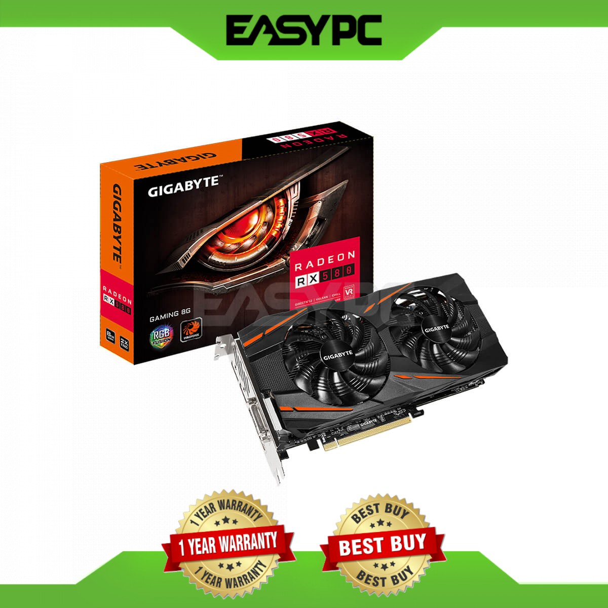 Gigabyte RX 580 8gb 256bit Ddr5 Gaming Videocard | Shopee Philippines