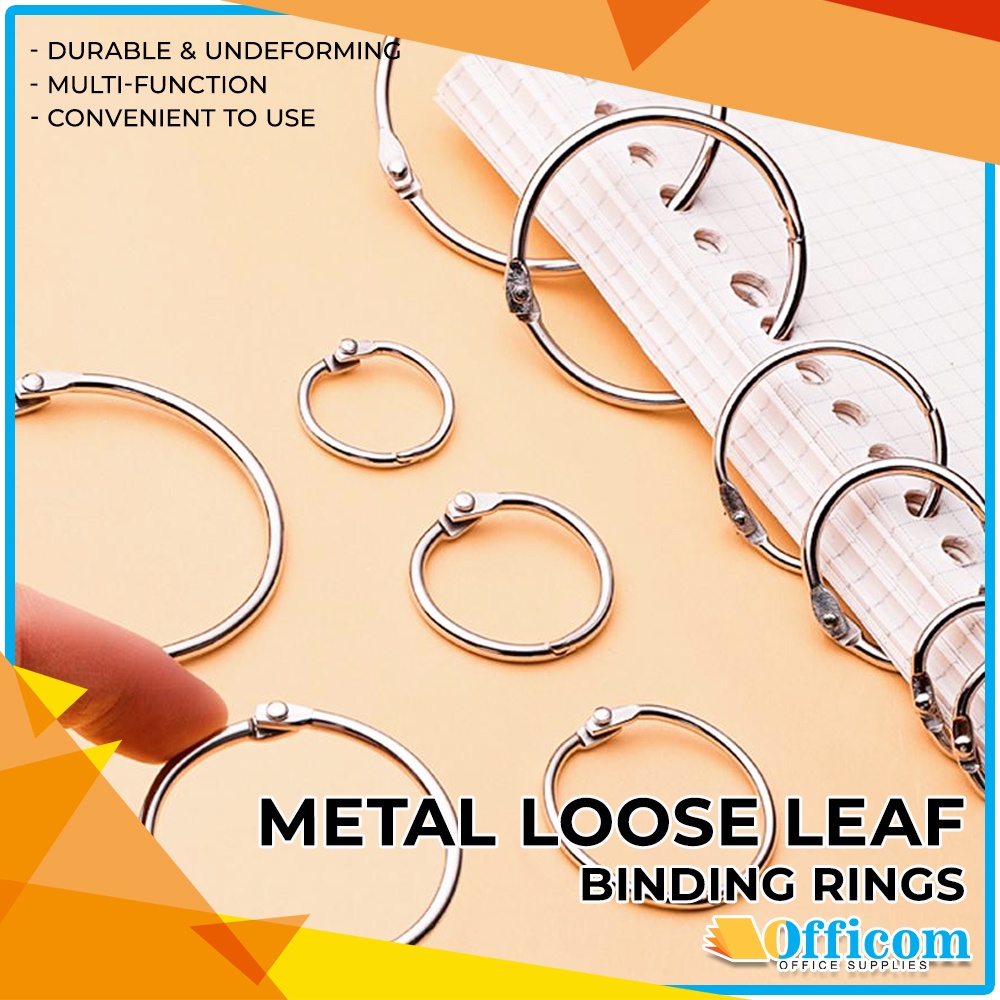 Metal Loose Leaf Ring Binder Multi-Function Binding Rings for DIY Arts ...