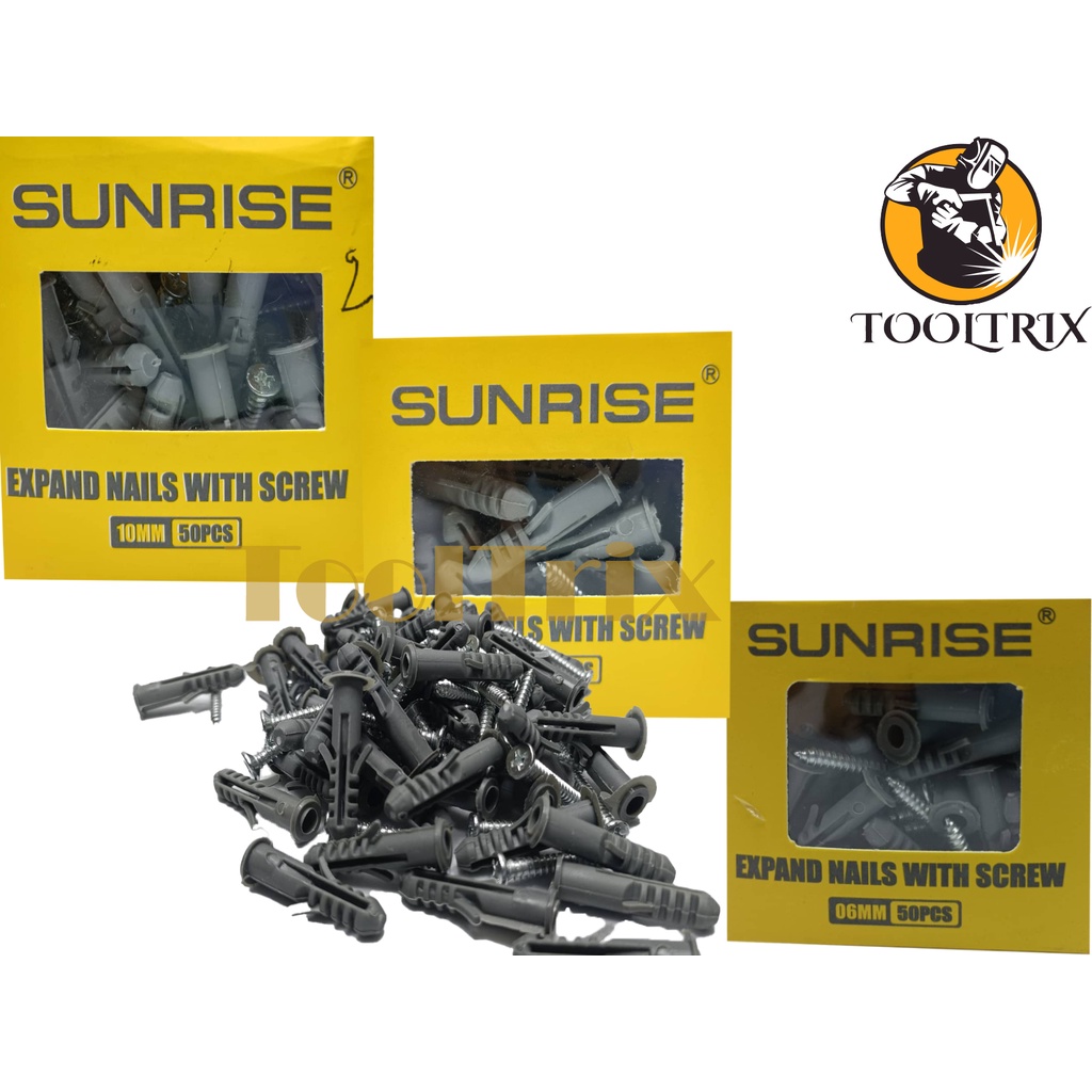 Sunrise Expand Nails with Screw Heavy Duty (Sold per box-50pcs per box ...