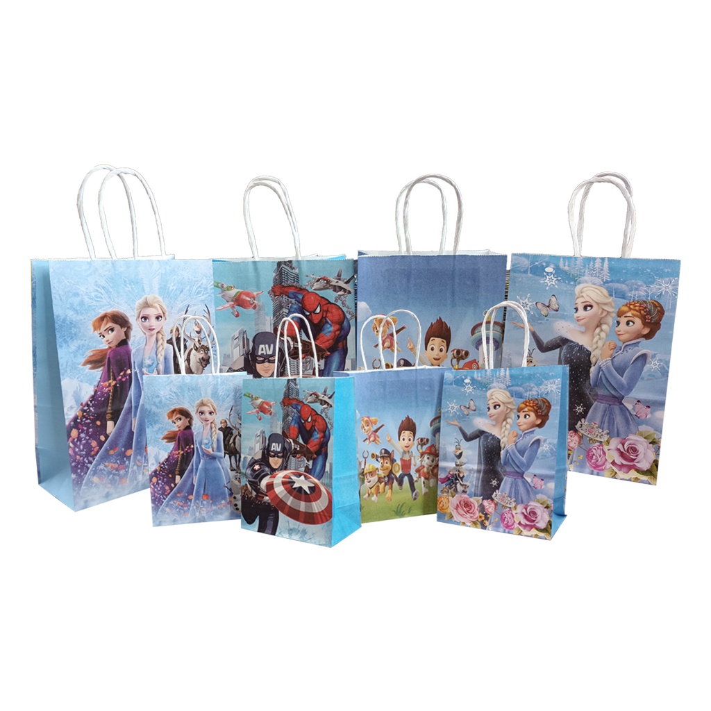Paper Gift Bag (Cartoon Character paper bags) sold per pc. | Shopee ...