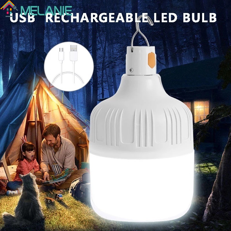 60W/130W Outdoor Rechargeable LED Bulb / 3 Model Adjustable Press ...