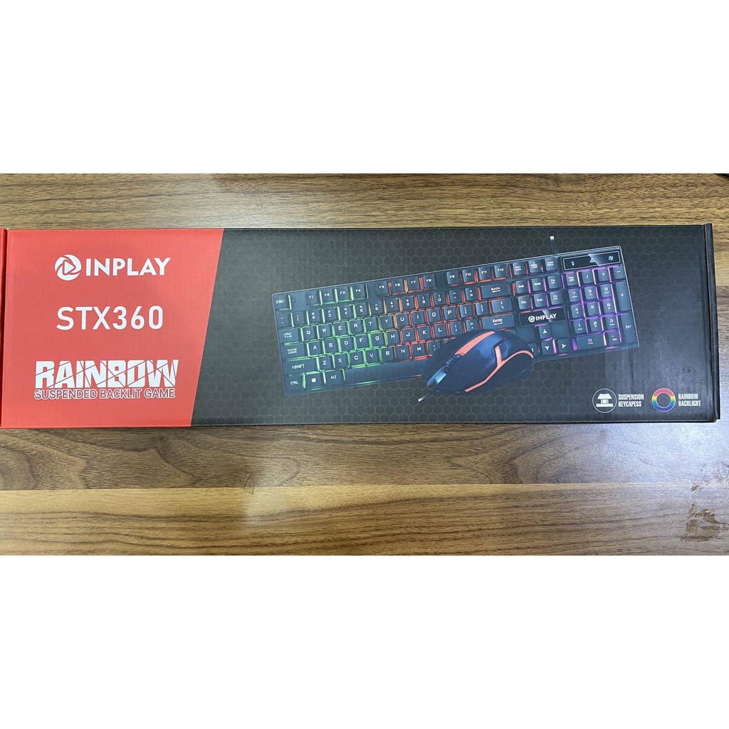 inPlay STX360 Rainbow Backlit Gaming Keyboard and Mouse Combo | Shopee ...