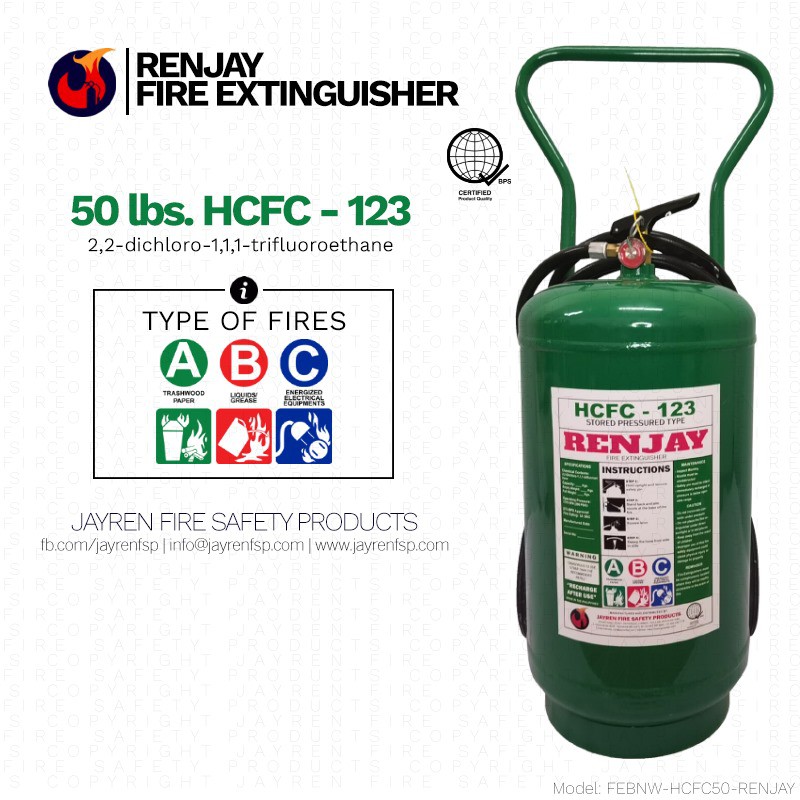 Hcfc 123 Hfc 23 Fa Fire Extinguisher Brand New Refill Furniture Home
