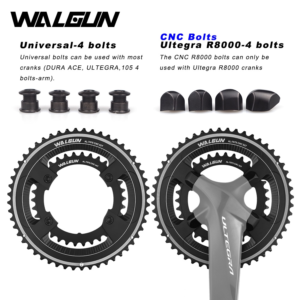 Ultegra R8000 105 R7000 Road Bike Double Chainring 110bcd 50t 34t 52t ...
