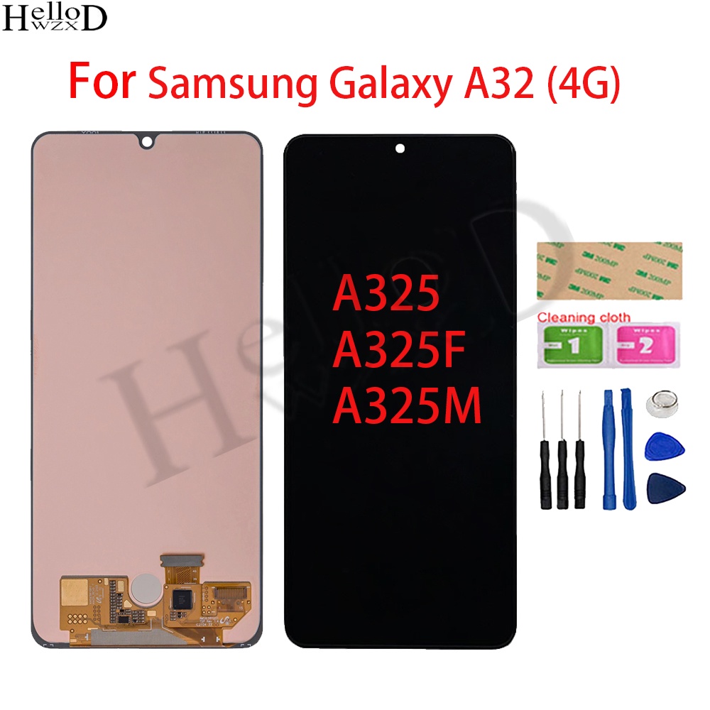 A32 LCD Screen For Samsung Galaxy A32 4G A325 A325F A325M LCD Display Touch Screen Digitizer ...