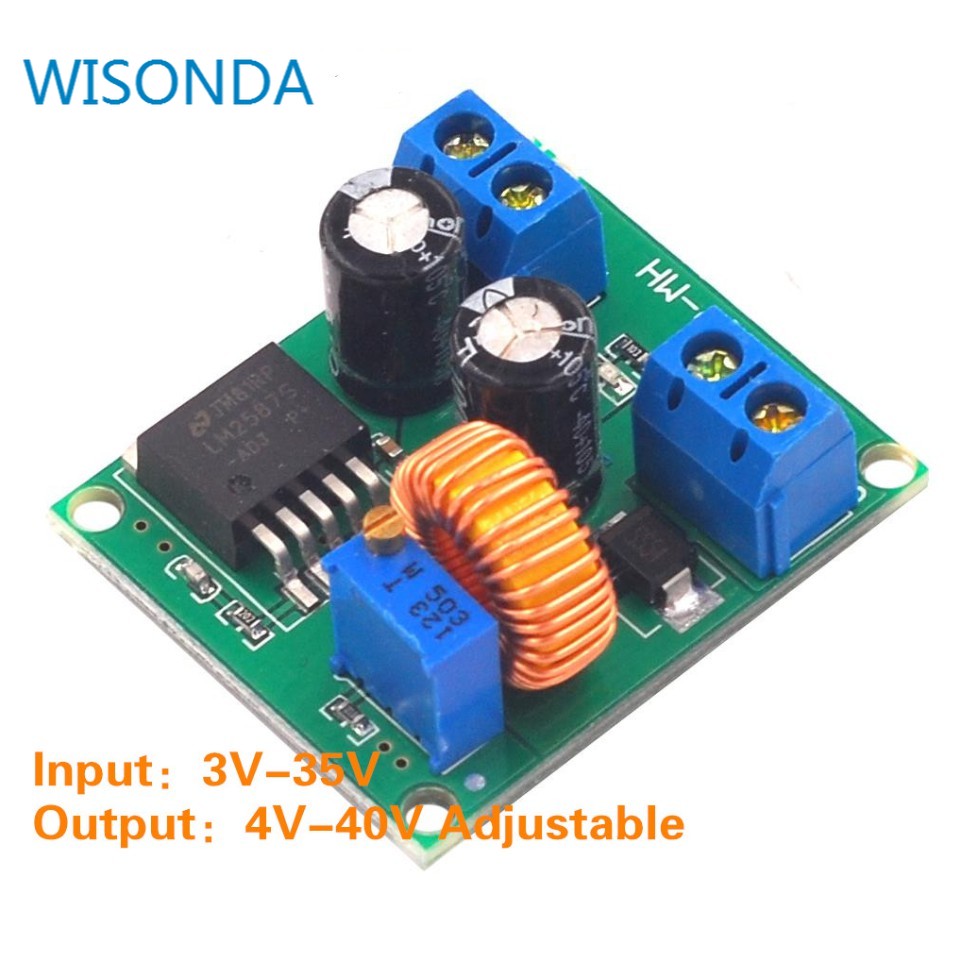 LM2587 DC-DC 3V-30V To 4V-40V Step Up Power Supply Module Adjustable 5A Boost Converter Voltage ...