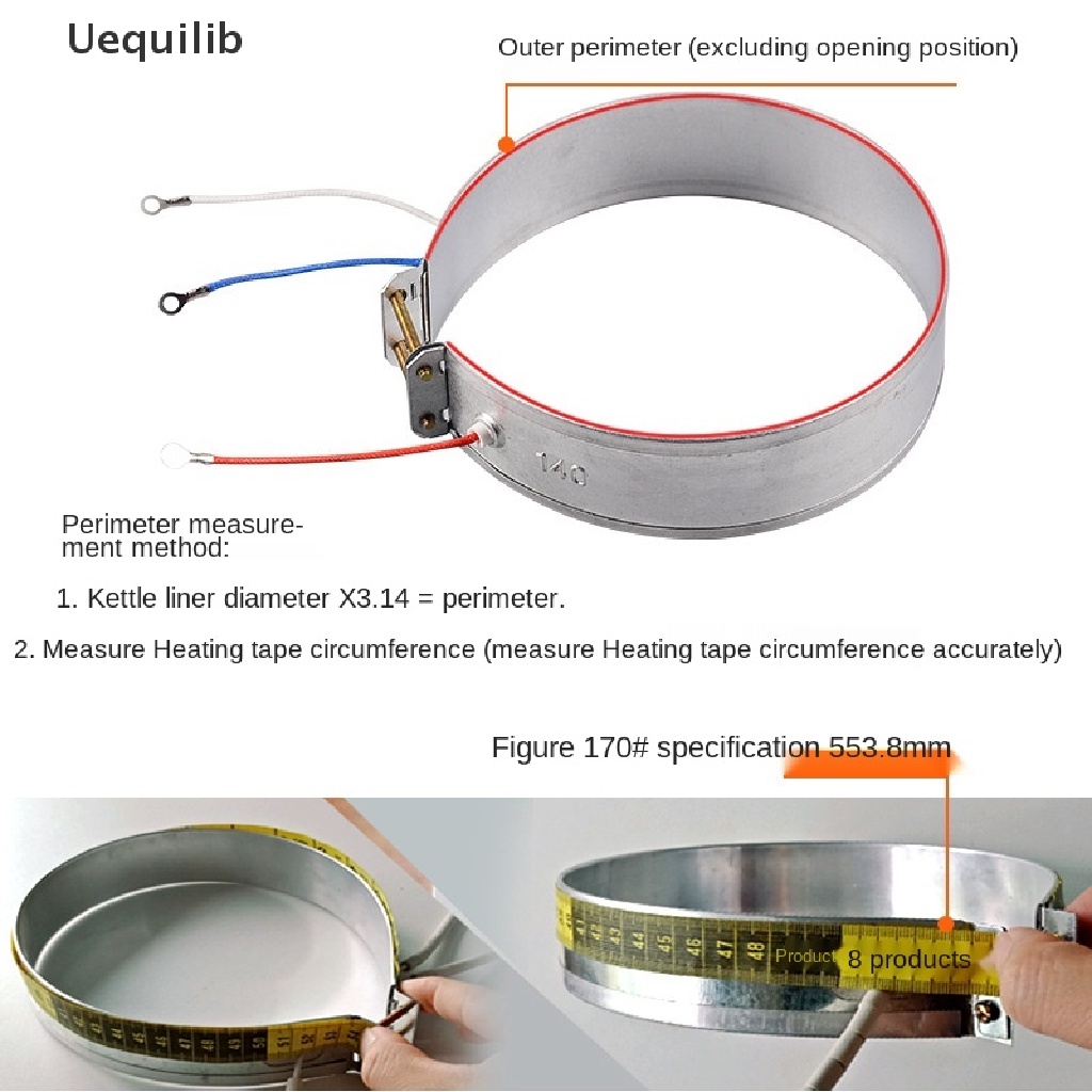 Uequilib 140-170mm Thin Band Heater Element 220V 750W For Household ...