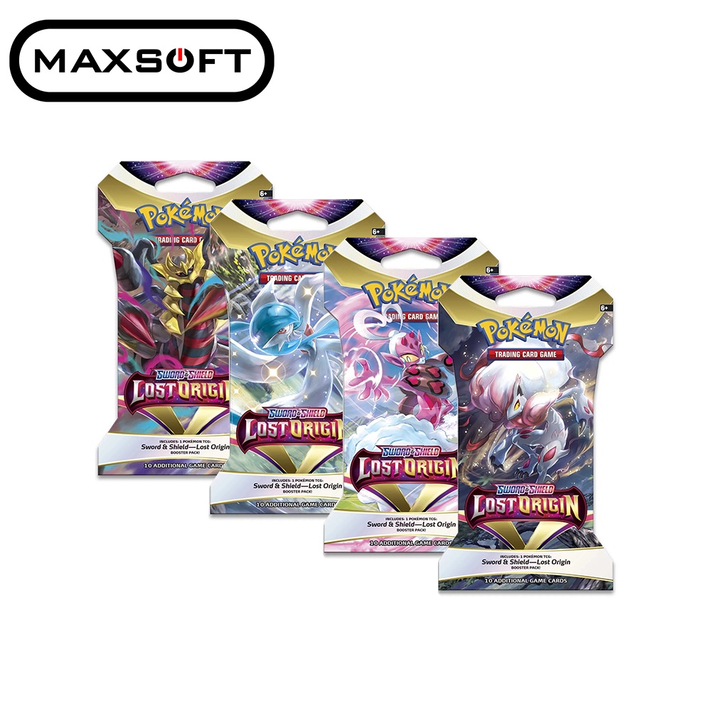 Pokémon TCG: Sword & Shield—Lost Origin Sleeved Booster Pack (Set of 4 ...