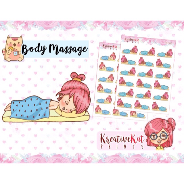 Planner Stickers: Body Massage | Shopee Philippines