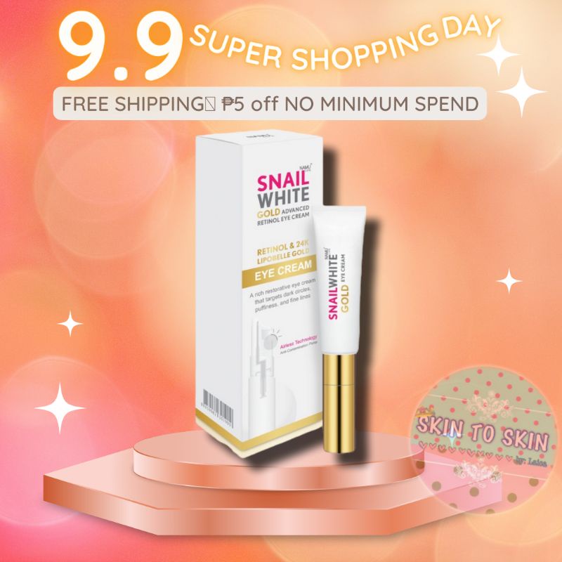 Snailwhite Gold Advanced Retinol Eye Cream 15ml | Shopee Philippines