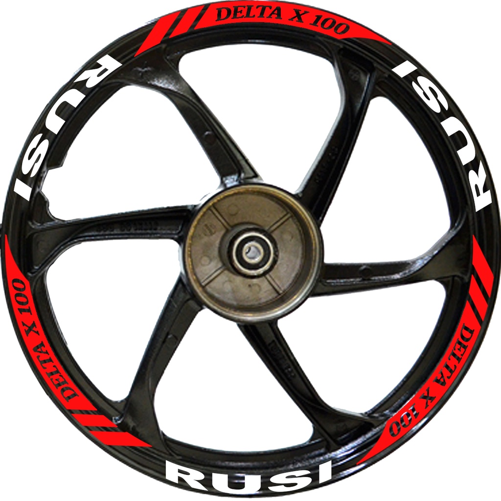 RUSI DELTA X 100, 110, 125 DECAL MAG STICKER GOOD FOR 2 MAGS | Shopee ...