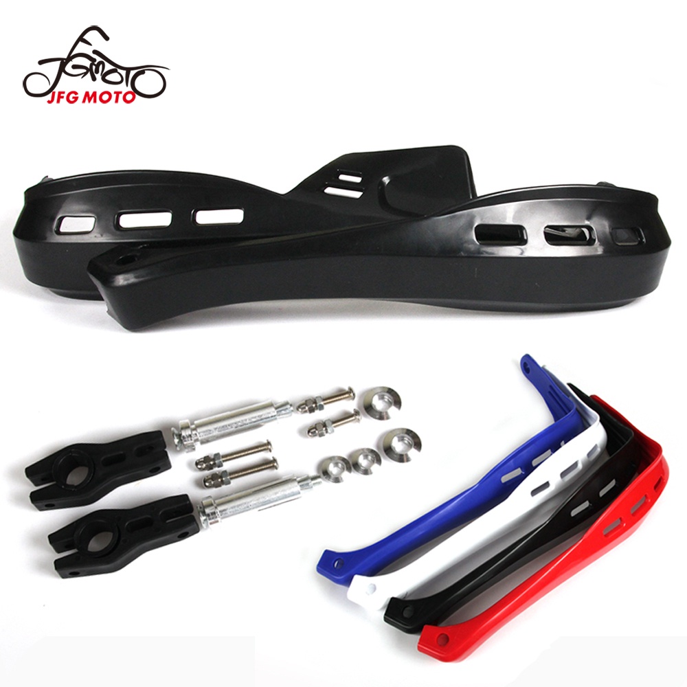 JFG MOTO Motorcycle Black Universal 22mm and 28mm Handguard Handlebar ...