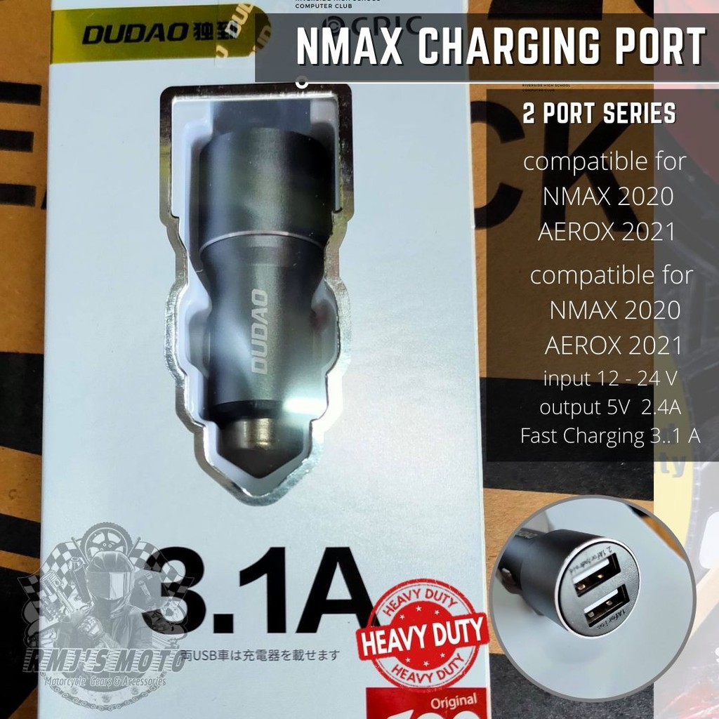 NMAX 2020 CHARGING PORT ( Compatible for Aerox ) | Shopee Philippines