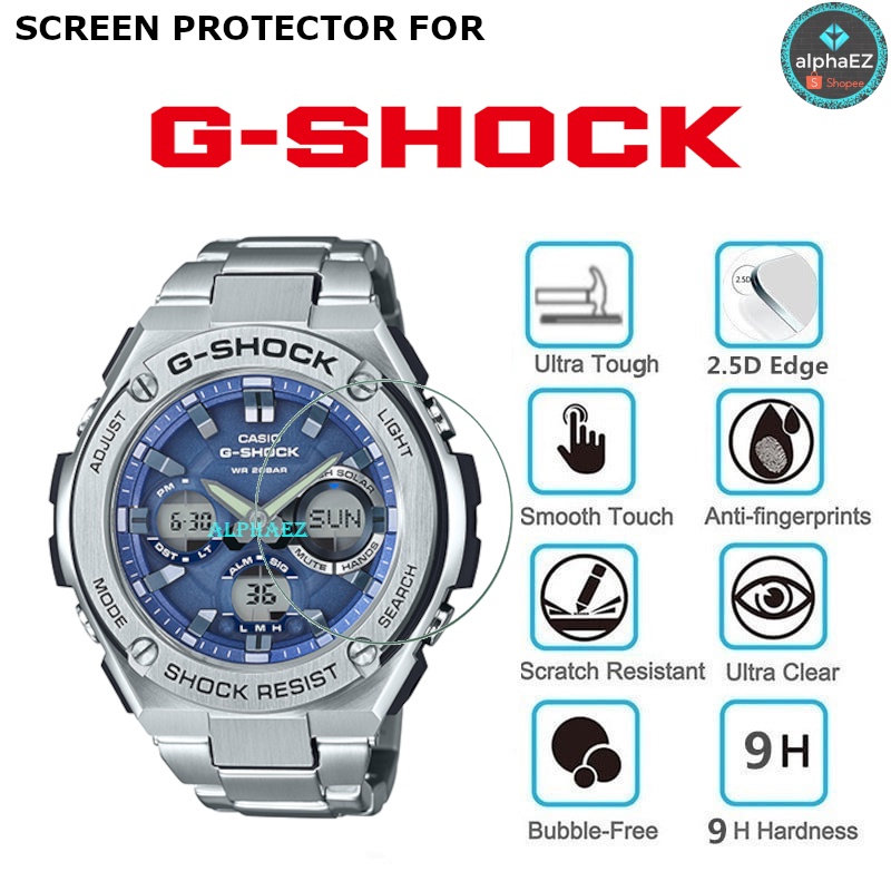 Casio G-Shock GST-S110D-2A Series 9H Watch Screen Protector Cover ...