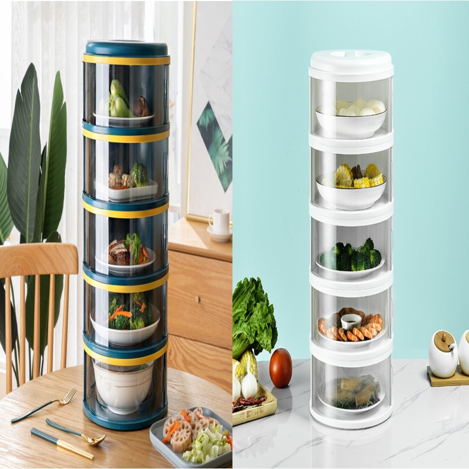 leo&bea 5 Layers Food Storage Organizer | Transparent Food Keeper ...