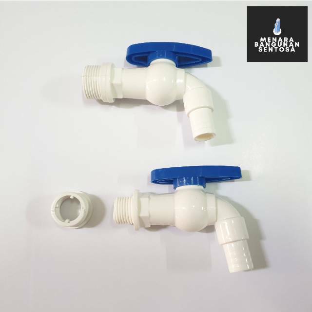 Majesty 2way pvc wall faucet 1 / 2 "3 / 4" / two way plastic garden ...