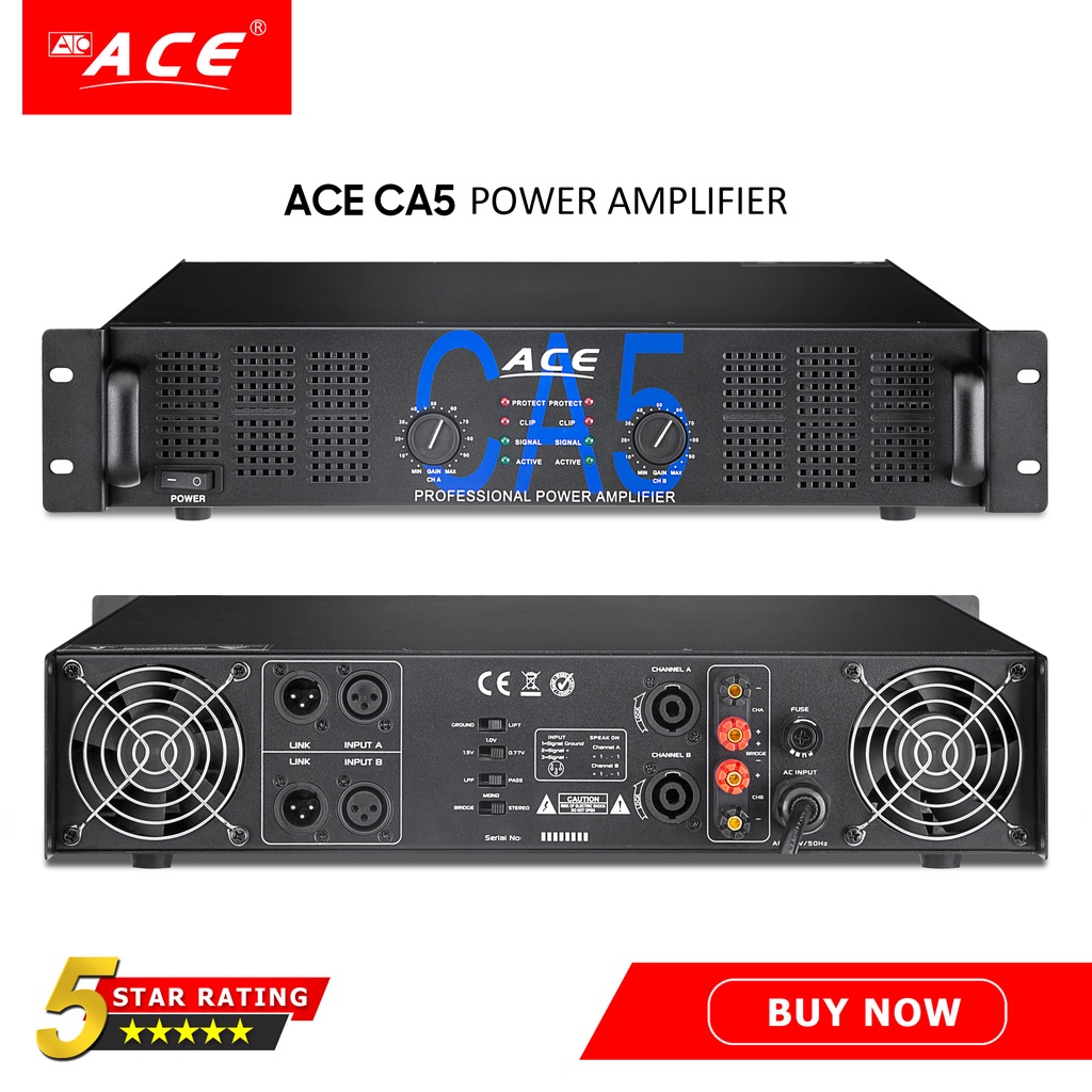 Ace CA5 Power Audio Amplifier | Shopee Philippines