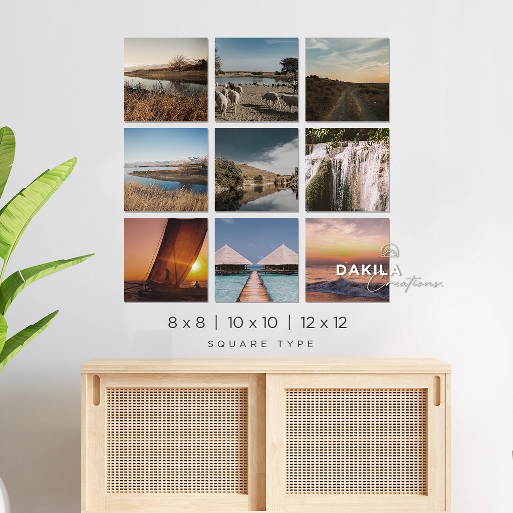 PERSONALIZED SINTRA BOARD - FLAT - 3mm - SQUARE TYPE 8x8, 10x10, 12x12 ...