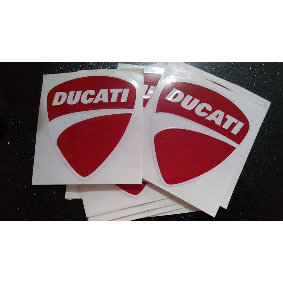 1 PIECE DECAL STICKER 2 X DUCATI LOGO DIECUT DECAL STICKER | Shopee ...