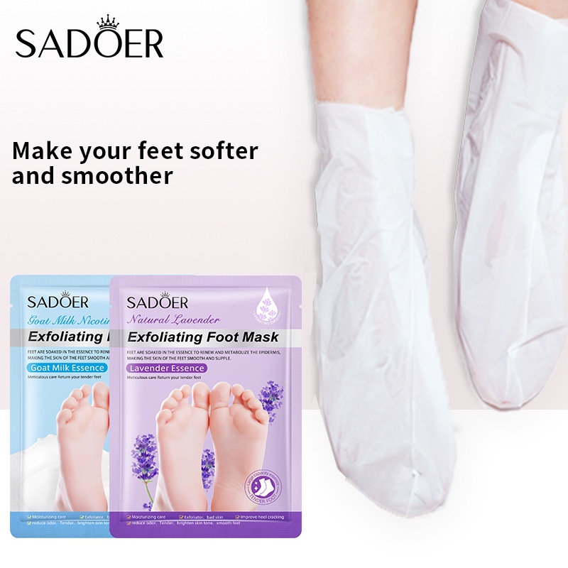 Sadoer Goat Milk Niacinamide Exfoliating Foot Mask Moisturizing Hand ...