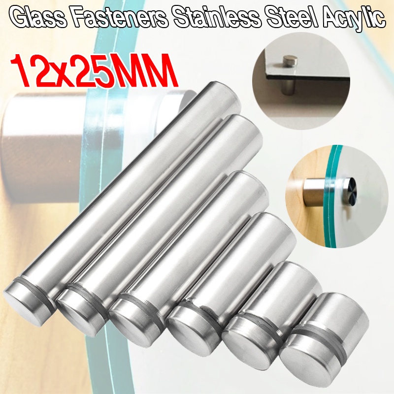 Glass Fasteners 12mm Stainless Steel Acrylic Advertisement Standoffs ...