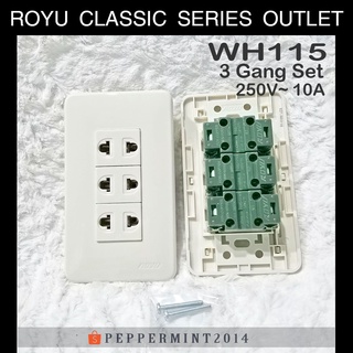 Royu Classic Series Outlet Set 1 2 3 gang WH111 WH113 WH115 Wiring ...