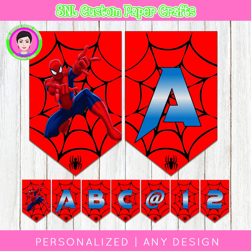 Spiderman Happy Birthday Banner Banderitas | Shopee Philippines