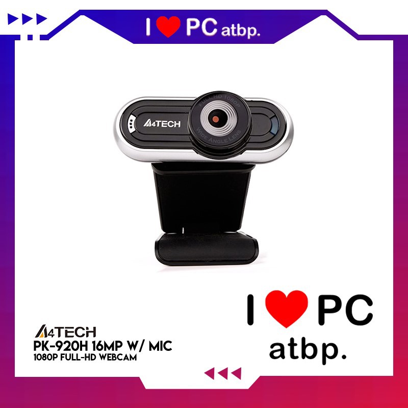 A4Tech Webcam 1080P Full-HD PK-920H 16MP w/ MIC | Shopee Philippines