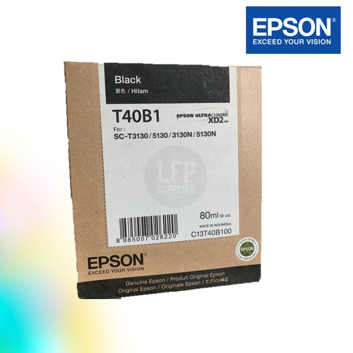 Epson T40 Ink Cartridges (For Epson T3130/T3130M/T5130) (C13T40B100 ...