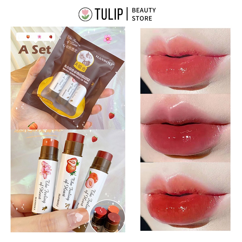 TULIP 3Pcs/set Magic Color Changing Lipstick Orange Waterproof ...